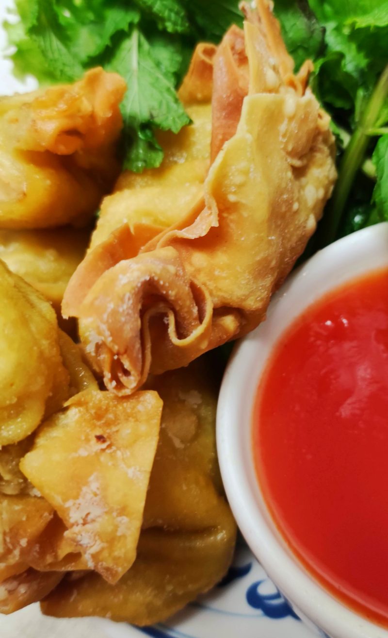 Ravioli frit aux crevettes – Asian Saveurs