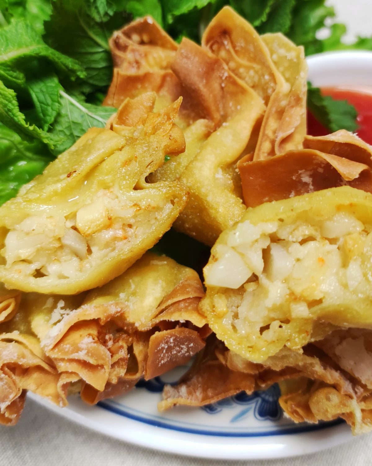 Ravioli frit aux crevettes – Asian Saveurs